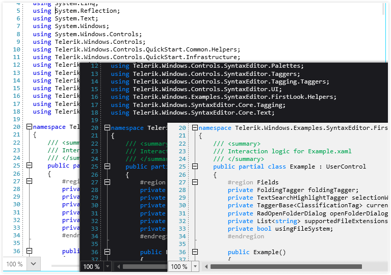WPF SyntaxEditor Control | Telerik UI for WPF WPF SyntaxEditor Control | Telerik UI for WPF