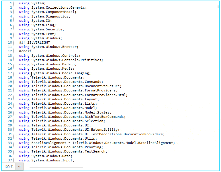 WPF SyntaxEditor Control | Telerik UI for WPF WPF SyntaxEditor Control | Telerik UI for WPF