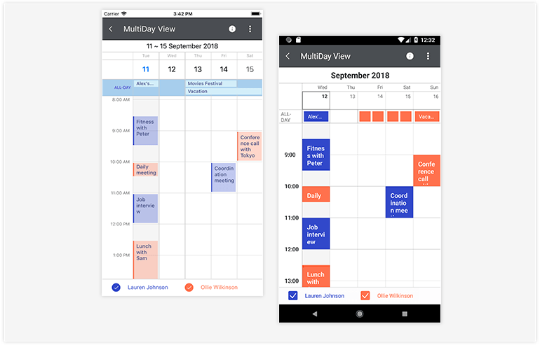 Xamarin Forms Calendar Control Progress Telerik Ui For Xamarin