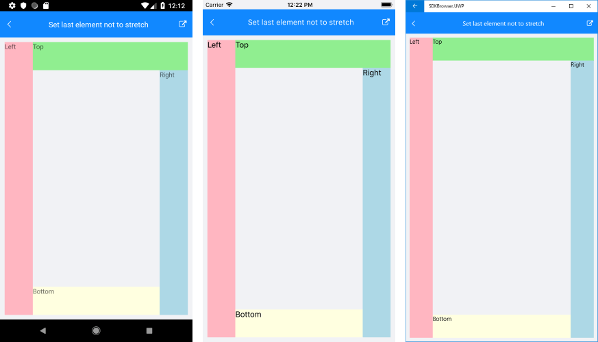 Xamarin Forms Docklayout Control Telerik Ui For Xamarin