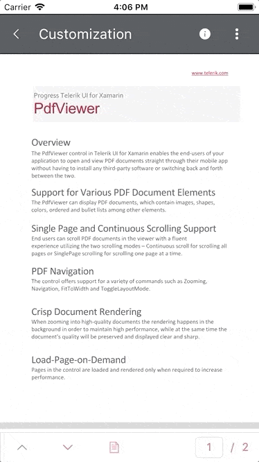 Xamarin Forms Pdfviewer Control Telerik Ui For Xamarin