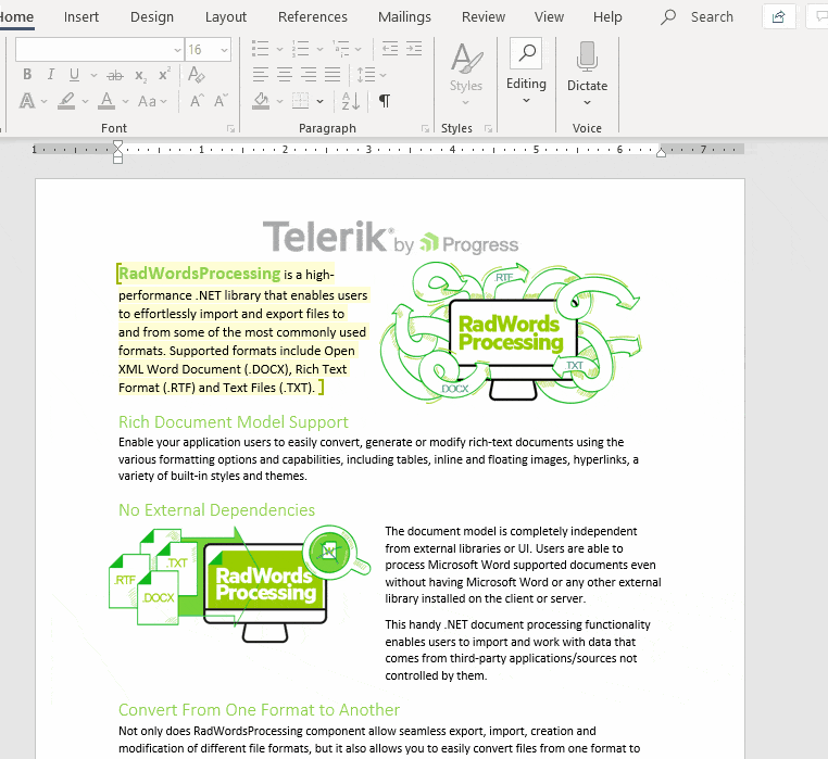 Aspnet Mvc Wordsprocessing Library Telerik Ui For Aspnet Mvc