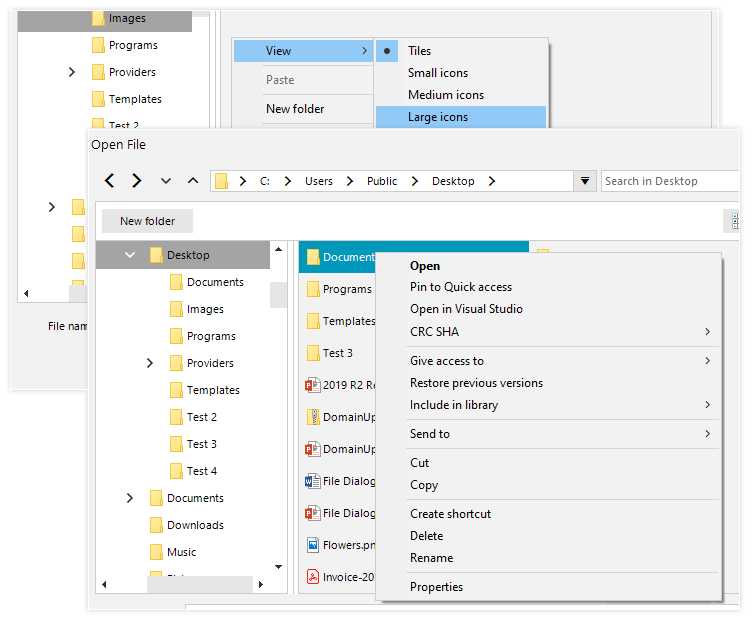 File Dialogs Control Telerik Ui For Winforms Components Telerik