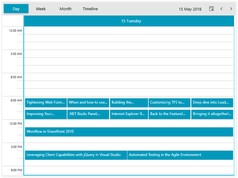 WPF ScheduleView Control | Telerik UI for WPF WPF ScheduleView Control | Telerik UI for WPF