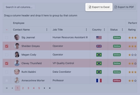 React Excel Export | KendoReact UI Library React Excel Export | KendoReact UI Library