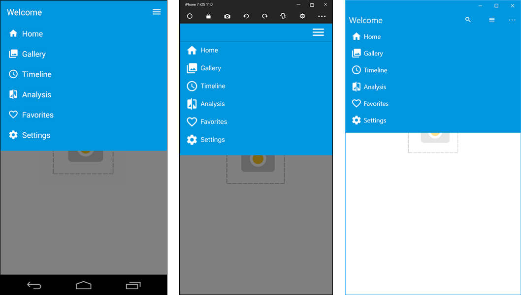 Xamarin Ui Telerik Tagit App Layout And Navigation