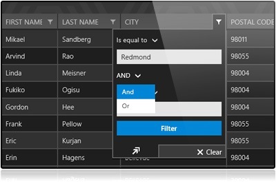 Wpf Datagrid Configure The Filtering Mode Telerik Ui