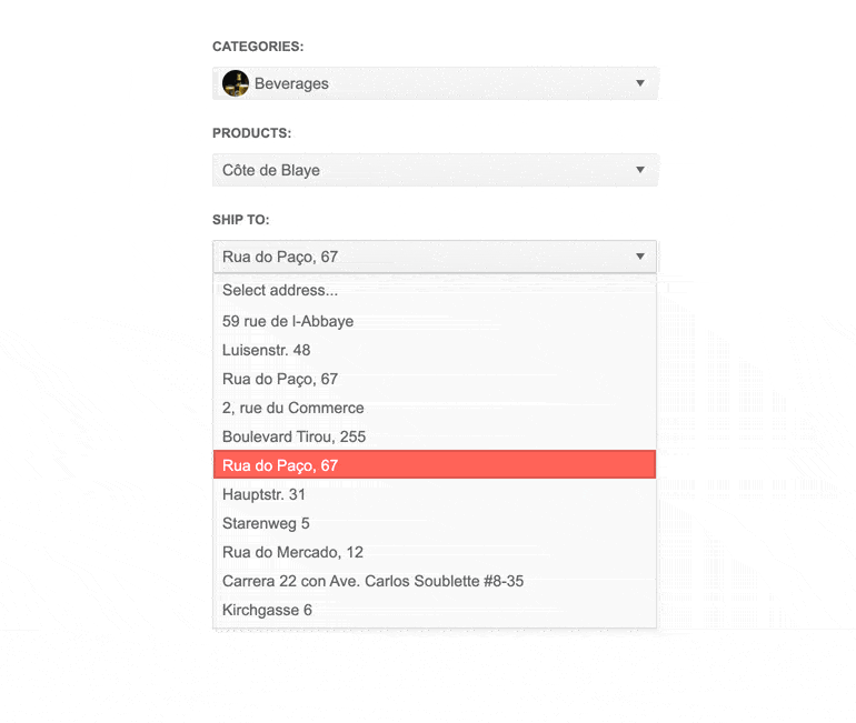 Aspnet Core Dropdownlist Component Telerik Ui For Aspnet Core