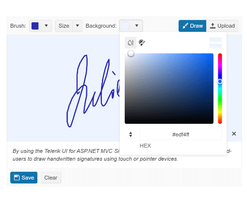 Aspnet Mvc Signature Component Telerik Ui For Aspnet Mvc