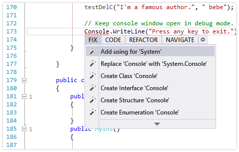 JustCode Quick Fixes | Quickly fix code errors and warnings in C#, XAML ...