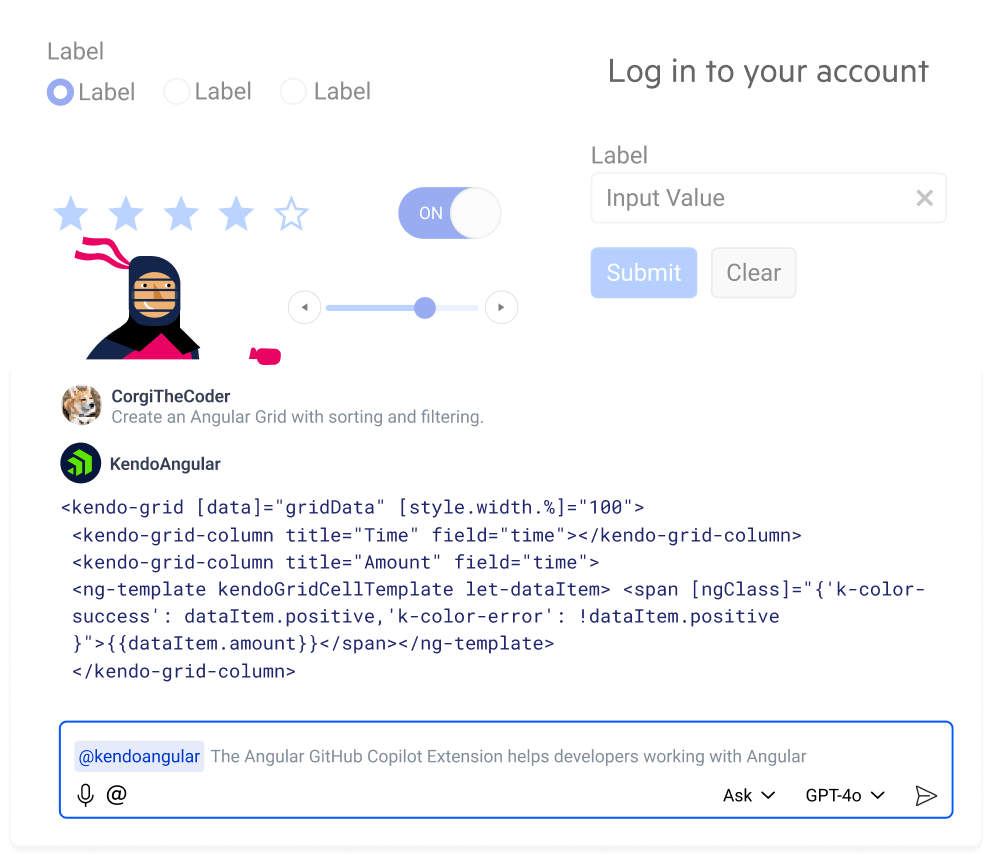 Angular AI Coding Assistant - Telerik UI for Angular Angular AI Coding Assistant - Telerik UI for Angular