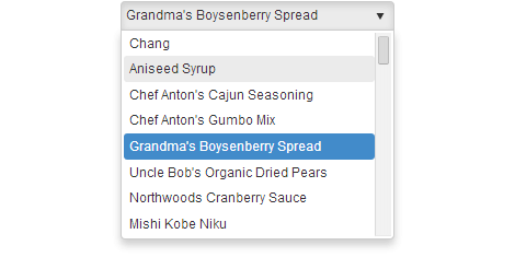 jQuery DropDownList Widget | Kendo UI for jQuery