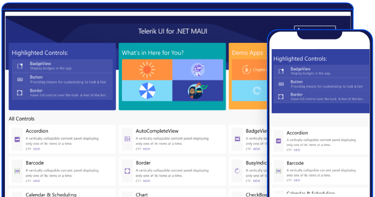 60+ .NET MAUI Controls for Your Native Apps | Telerik UI for .NET MAUI 60+ .NET MAUI Controls for Your Native Apps | Telerik UI for .NET MAUI