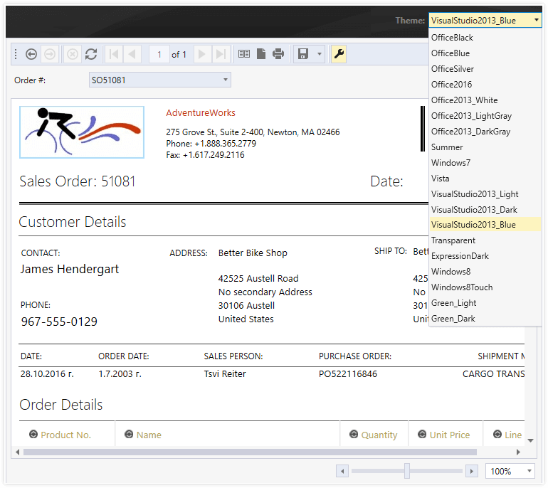 Reportviewer Control Blazor Mvc Angular And More Telerik