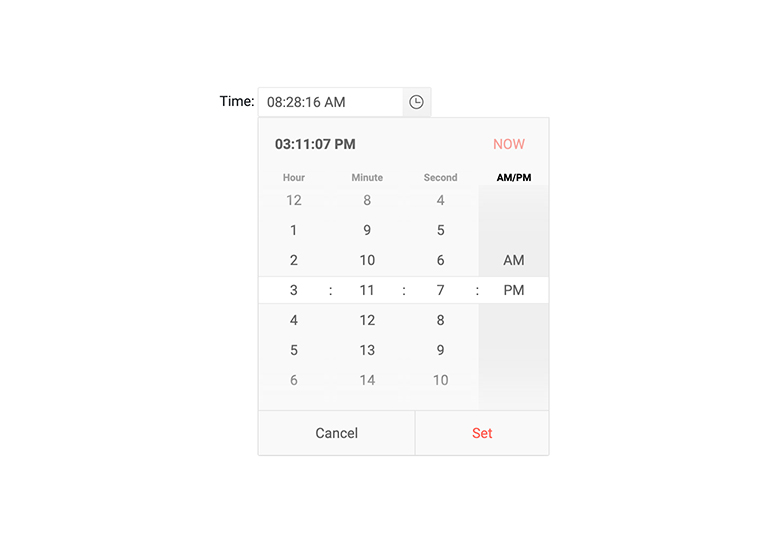 Blazor Timepicker Component 万博manbetx体验网址