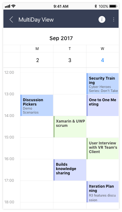 Xamarinforms Calendar Control Telerik Ui For Xamarin