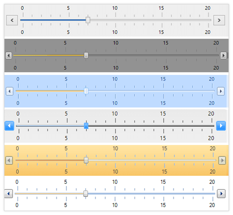 Telerik Winforms TrackBar control | RadTrackBar for Windows Forms