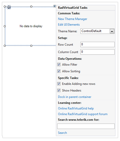 Virtualgrid Control Telerik Ui For Winforms Components Telerik
