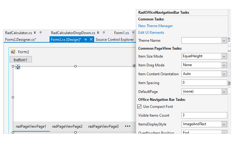 Telerik Ui For Winforms Office Navigation Bar Component