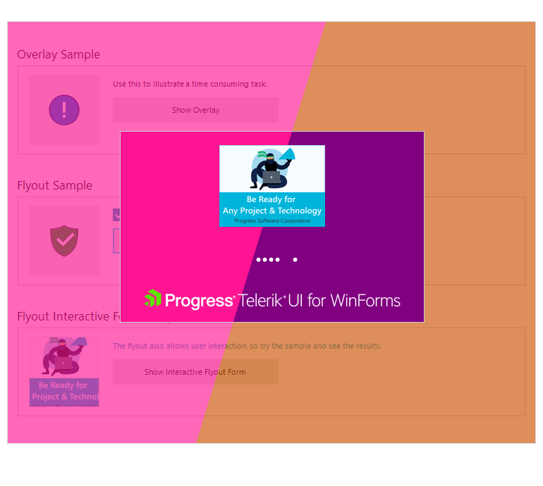 Telerik Ui For Winforms Flyout Component