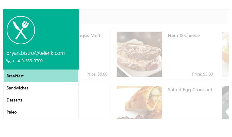 Winui Sidedrawer Control Telerik Ui For Winui