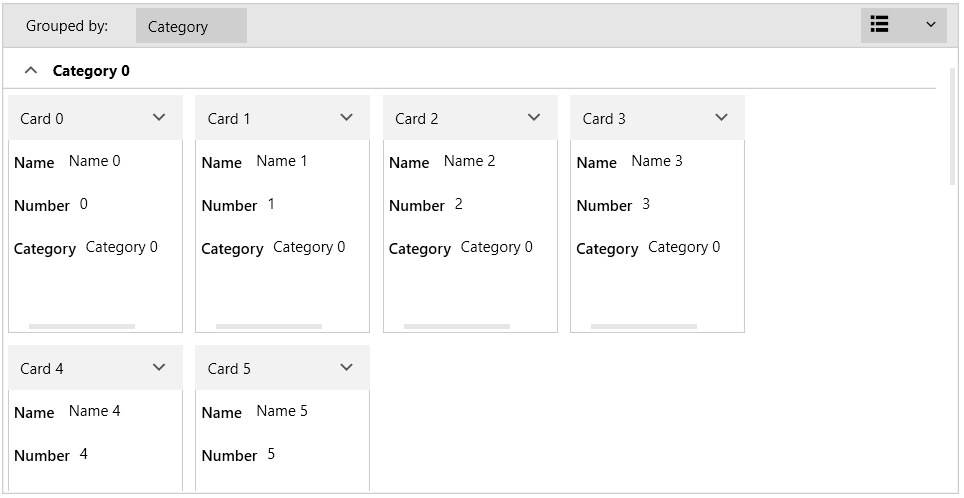 Wpf Cardview Control Telerik Ui For Wpf