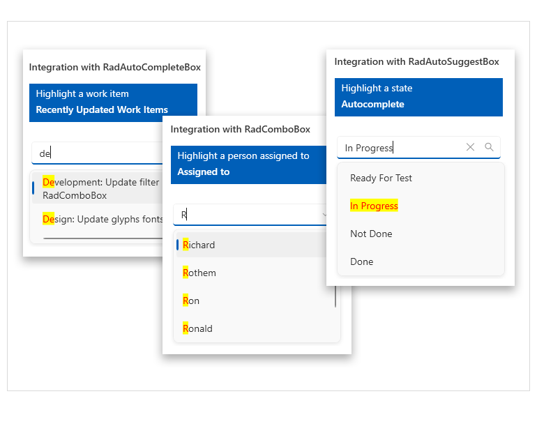 WPF HighlightTextBlock Control | Telerik UI for WPF WPF HighlightTextBlock Control | Telerik UI for WPF