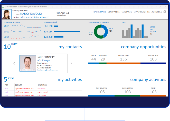 CRM Demo Application from Telerik UI for WPF CRM Demo Application from Telerik UI for WPF