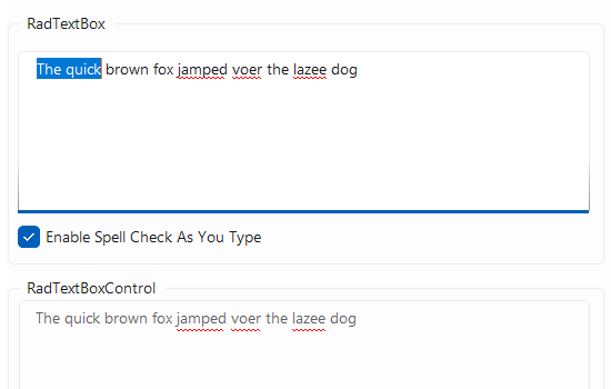 SpellChecker Control - Telerik UI for WinForms Components - Telerik SpellChecker Control - Telerik UI for WinForms Components - Telerik