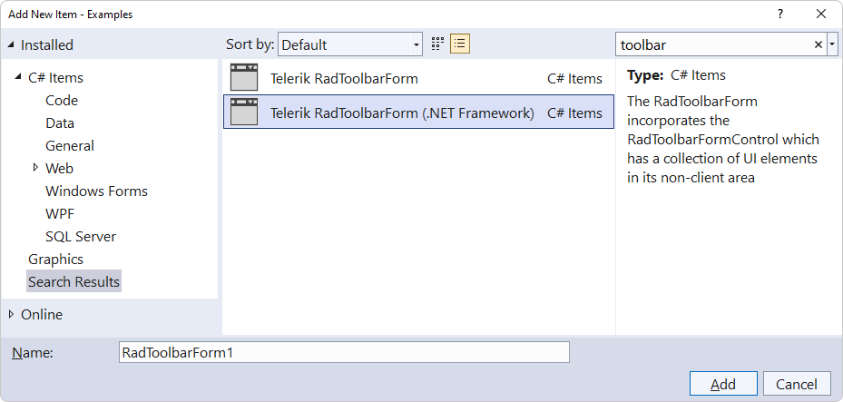 Modern Ui With The Winforms Radtoolbarform 6048