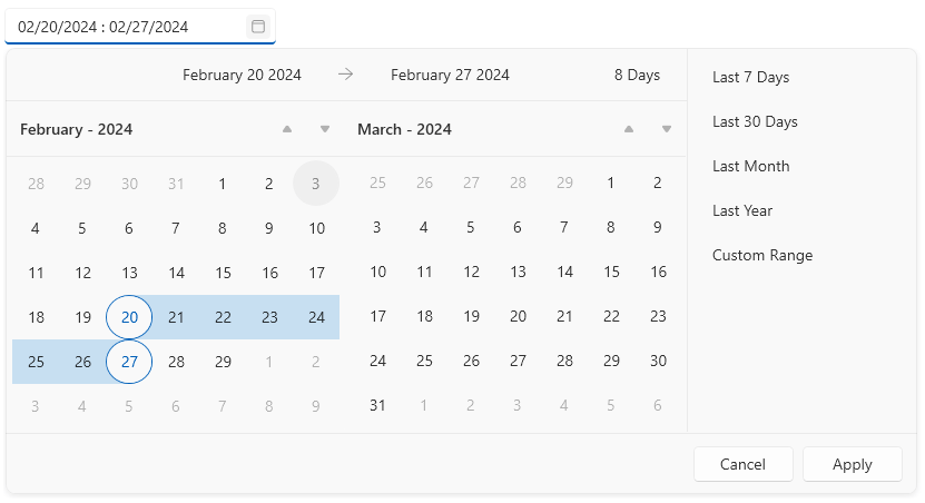 Easier Date Range Selection In Wpf Apps With Daterangepicker